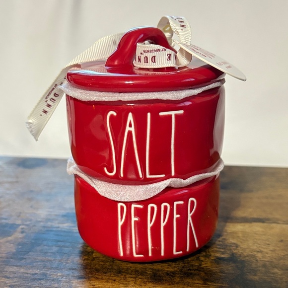 Rae Dunn | Dining | Rae Dunn Red Holiday Salt Pepper | Poshmark